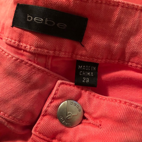 bebe | Jeans | Bebe Pink Skinny Pants Jeans 29 | Poshmark